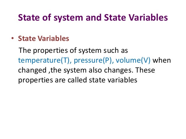 Basics of thermodynamics