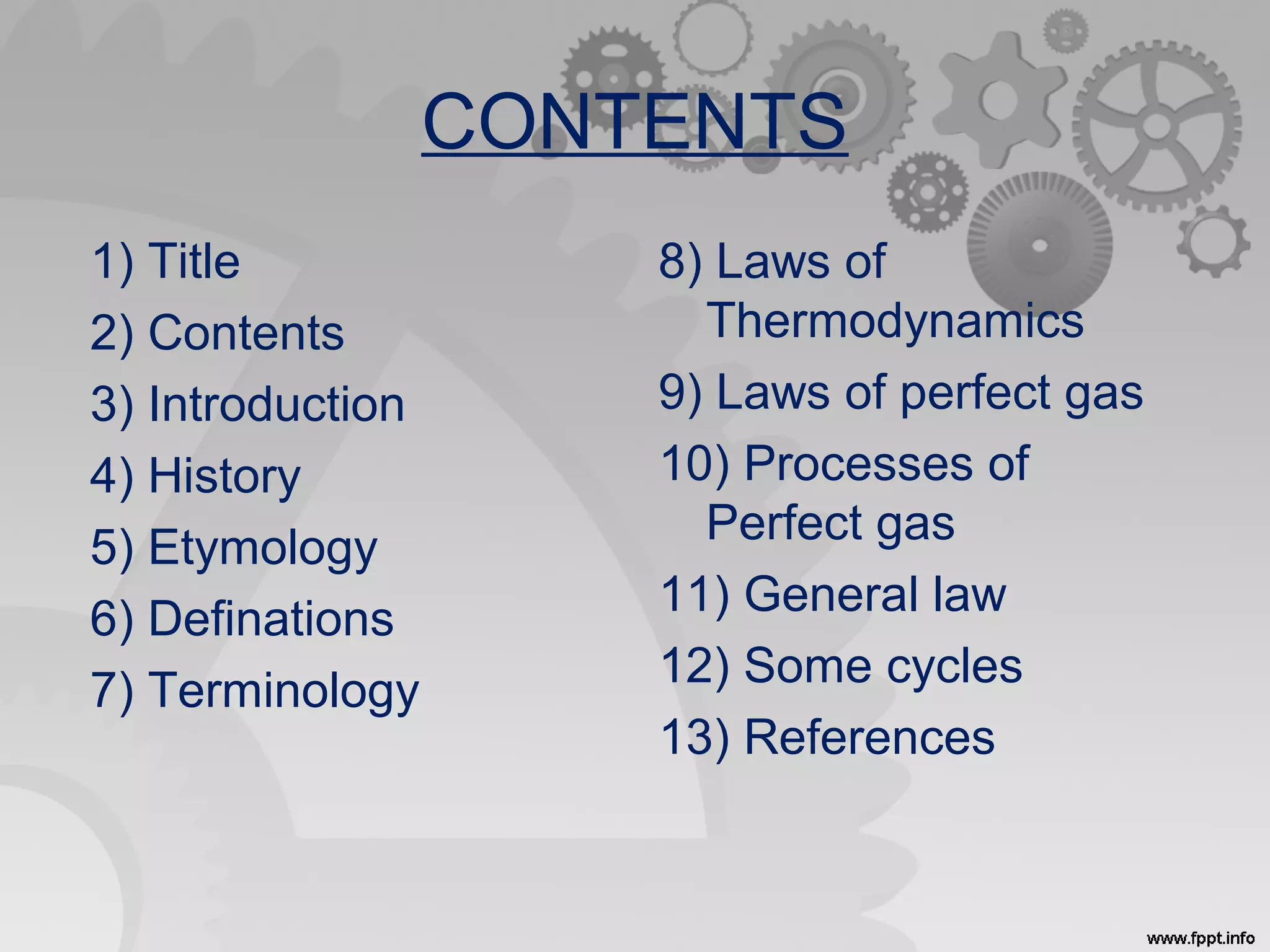 Basics of thermodynamics | PPT