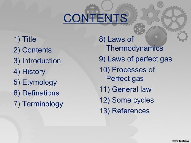 Basics of thermodynamics | PPT | Chemistry | Science