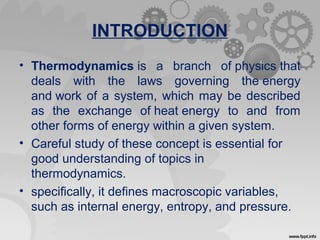 Basics of thermodynamics | PPT