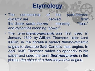 Basics of thermodynamics | PPT