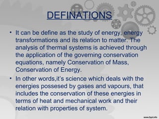 Basics of thermodynamics | PPT