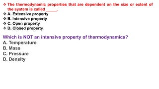 Basics of thermodynamics | PPTX