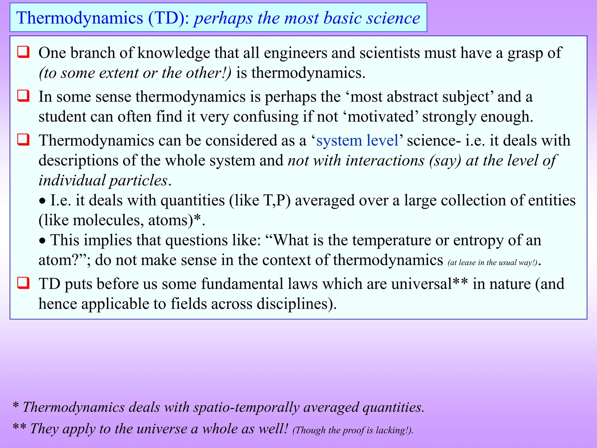 Basics_of_Thermodynamics fundamental concepts of thermal engineering | PPT