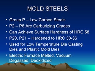 Basics of tool steels | PPT