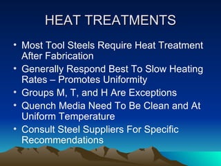 Basics Of Tool Steels | PPT