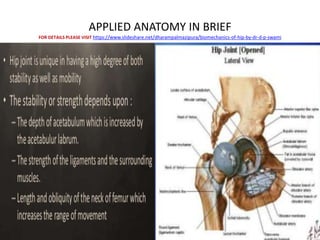 Basics of total hip replacement by DR. D. P. SWAMI | PPTX