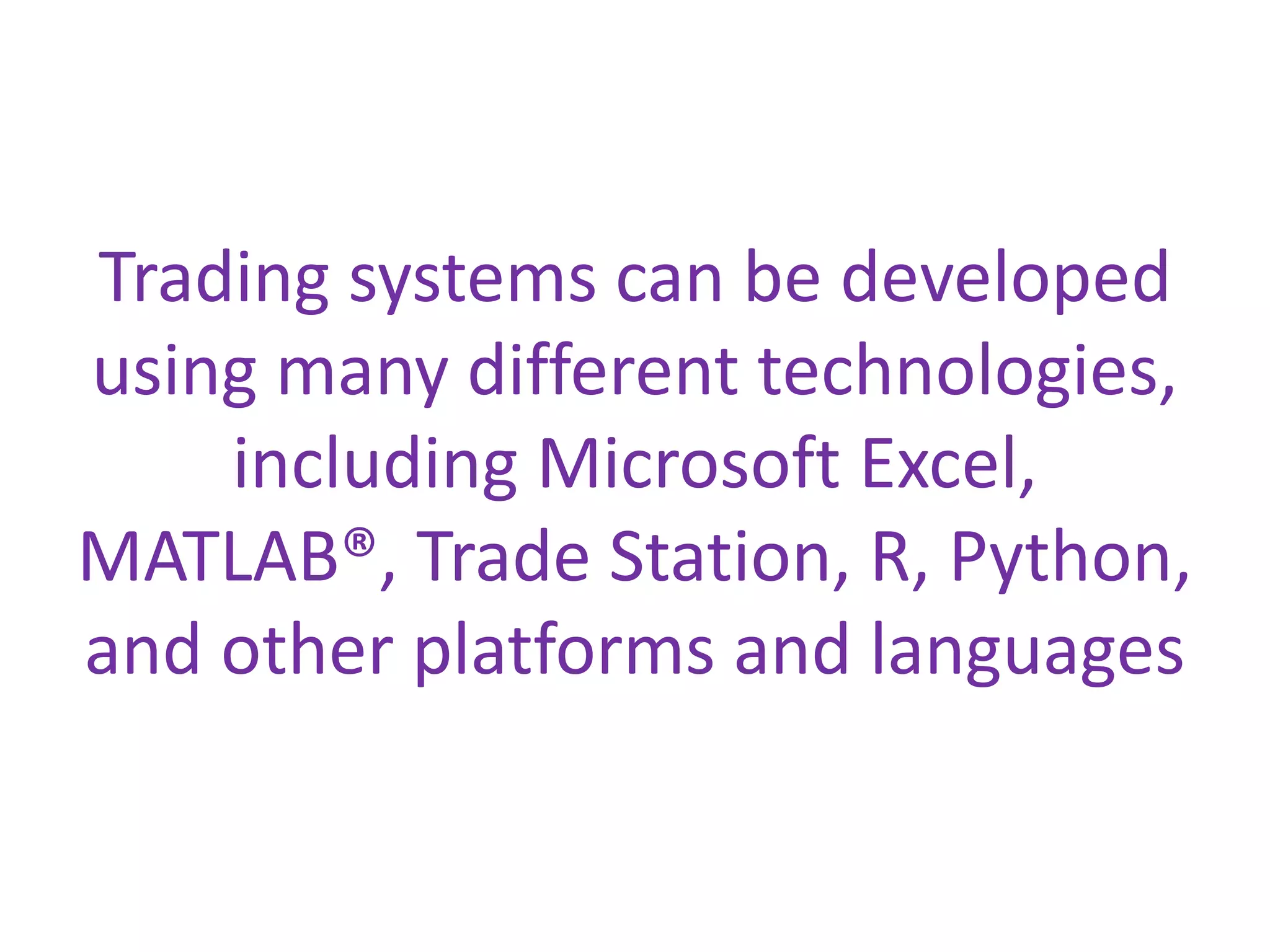 Basics of trading system | PPTX