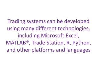 Basics of trading system | PPT