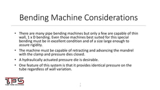 Basics of Tube Bending | PPTX | Beadwork | Arts and Crafts