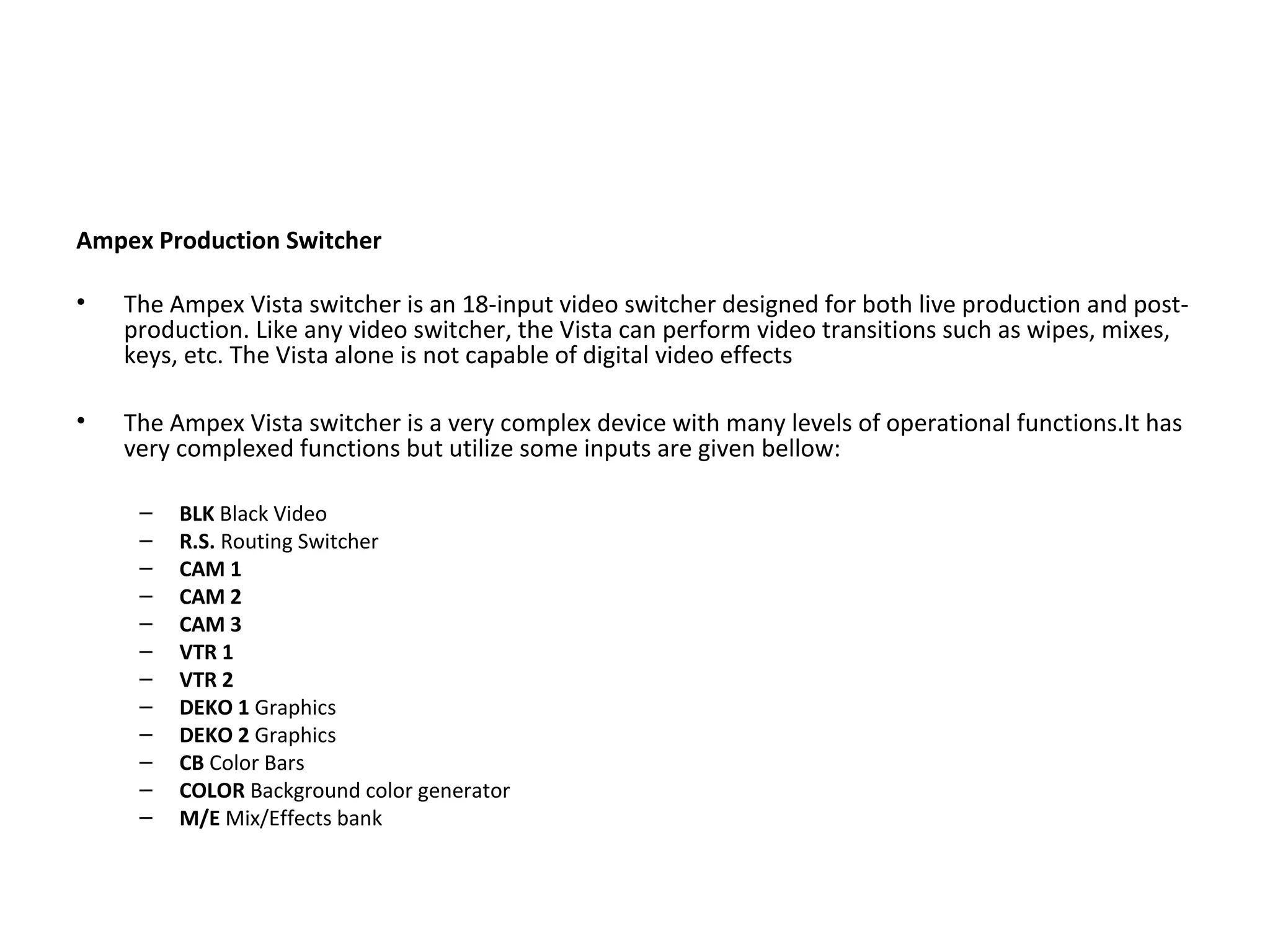 Basics of tv production | PPT