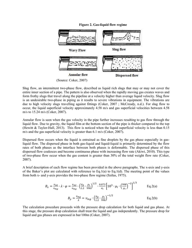 Basics of two phase flow (gas-liquid) line sizing | PDF