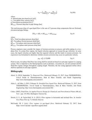 Basics of two phase flow (gas-liquid) line sizing | PDF