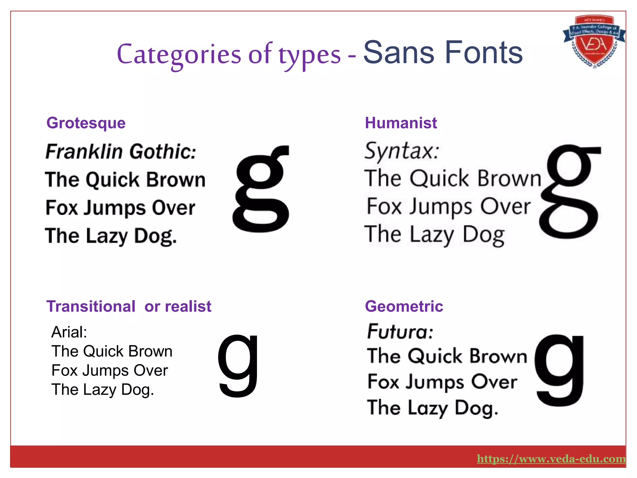 Basics of typography - 1 | PPTX | Desktop Publishing | Computer ...