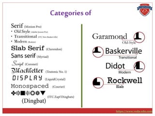 Basics of typography - 1 | PPTX | Desktop Publishing | Computer ...