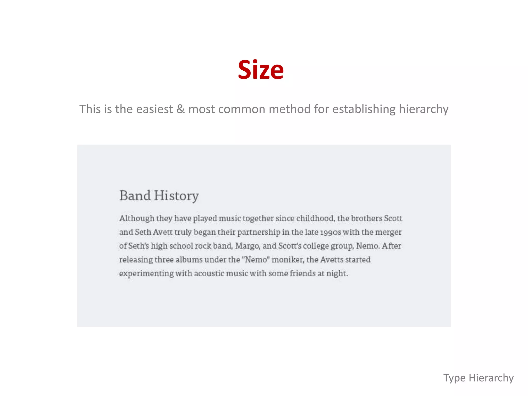 Basics of typography hierarchy | PPTX