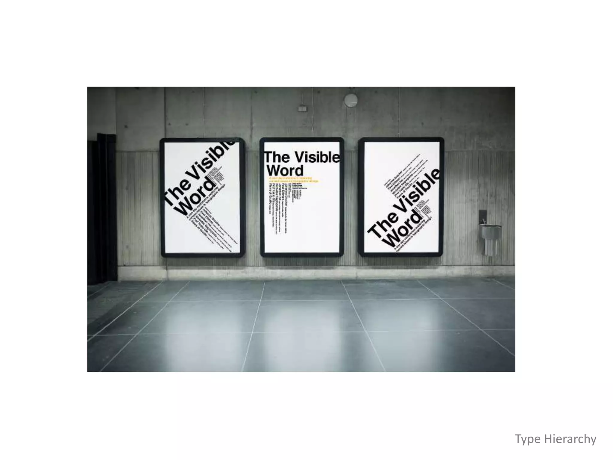 Basics of typography hierarchy | PPTX