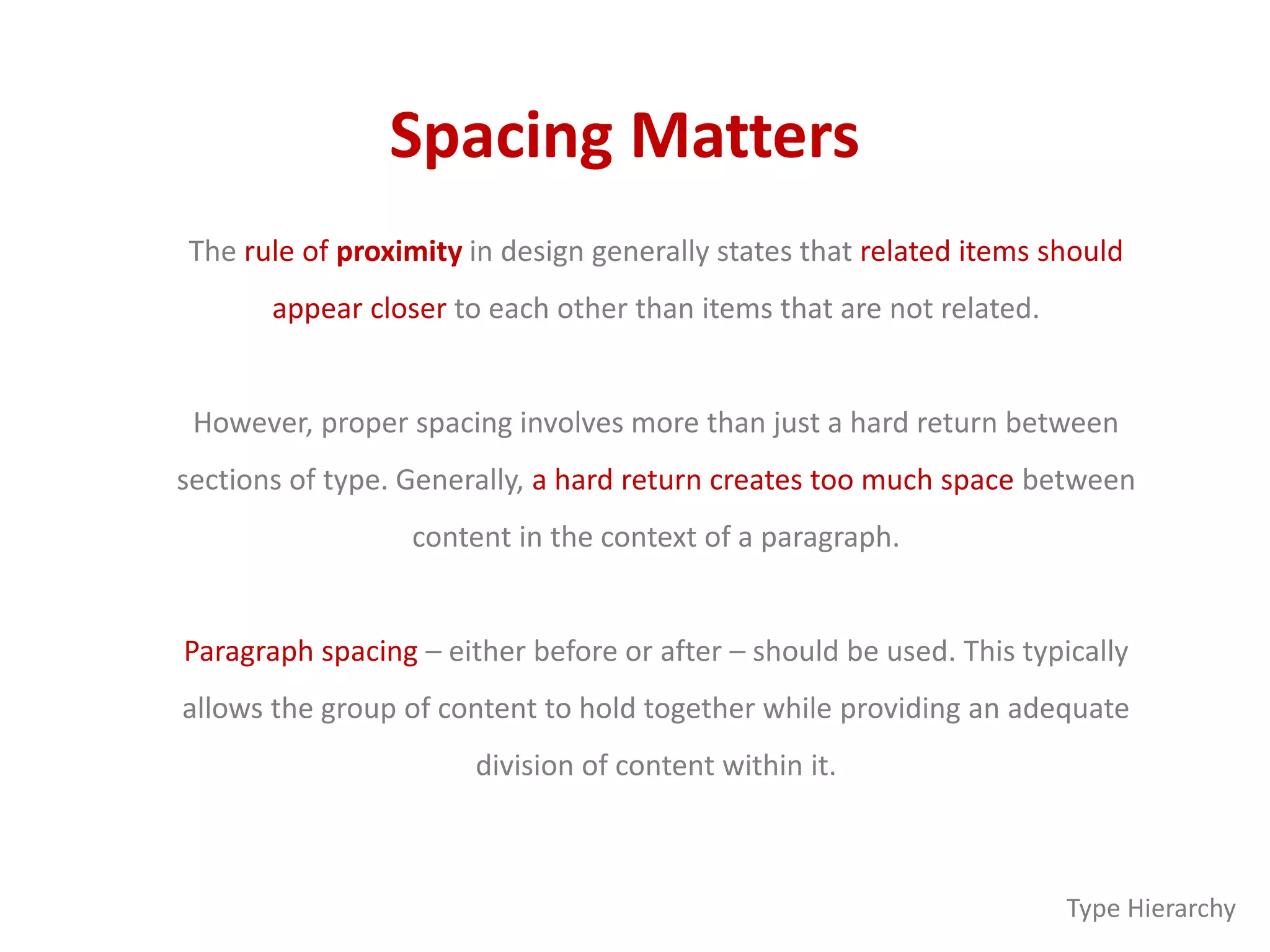 Basics of typography hierarchy | PPTX
