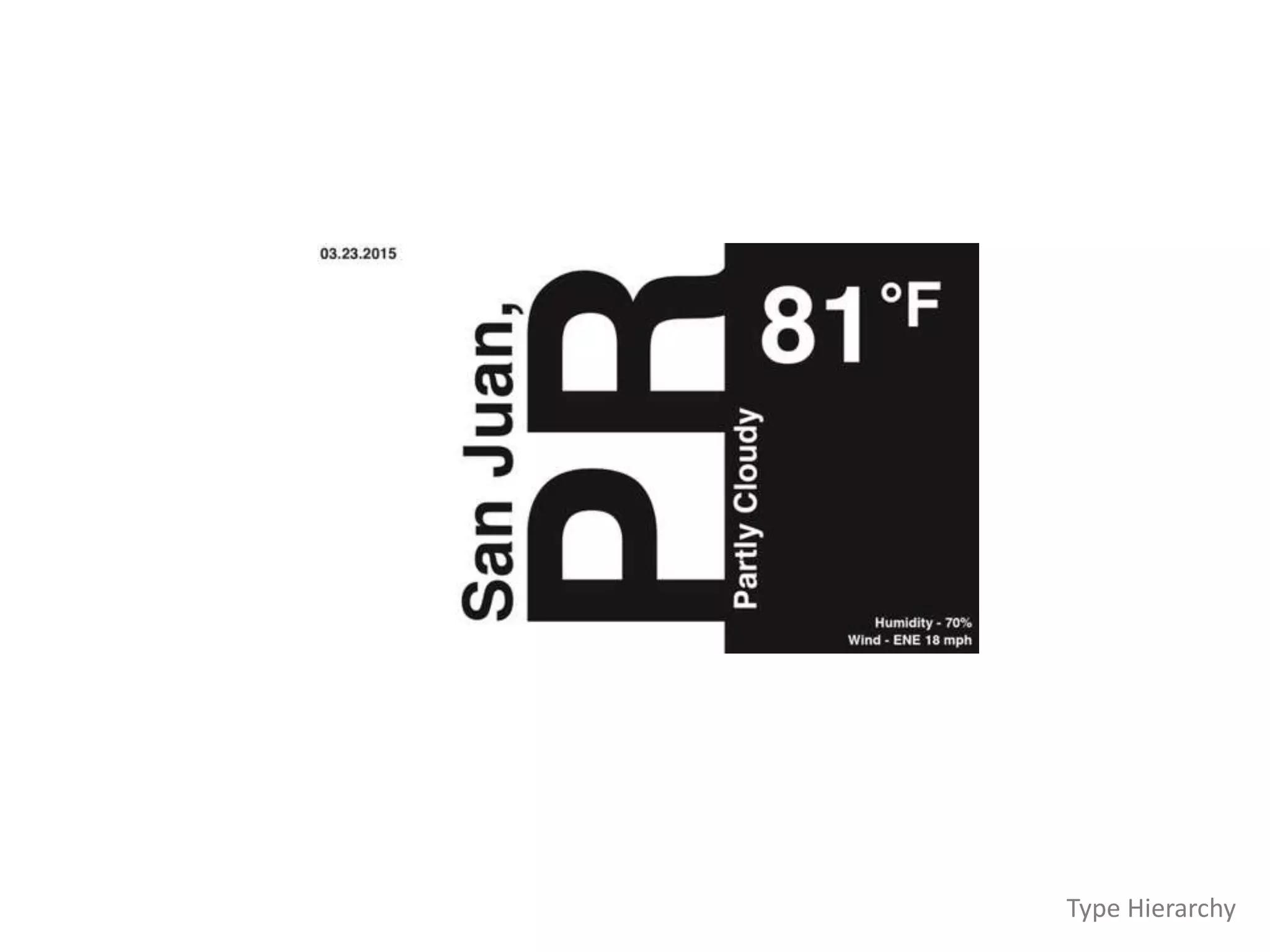 Basics of typography hierarchy | PPTX