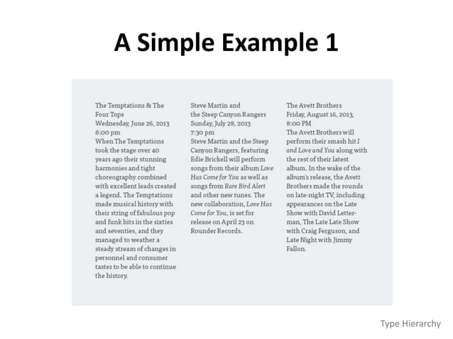 Basics of typography hierarchy | PPTX