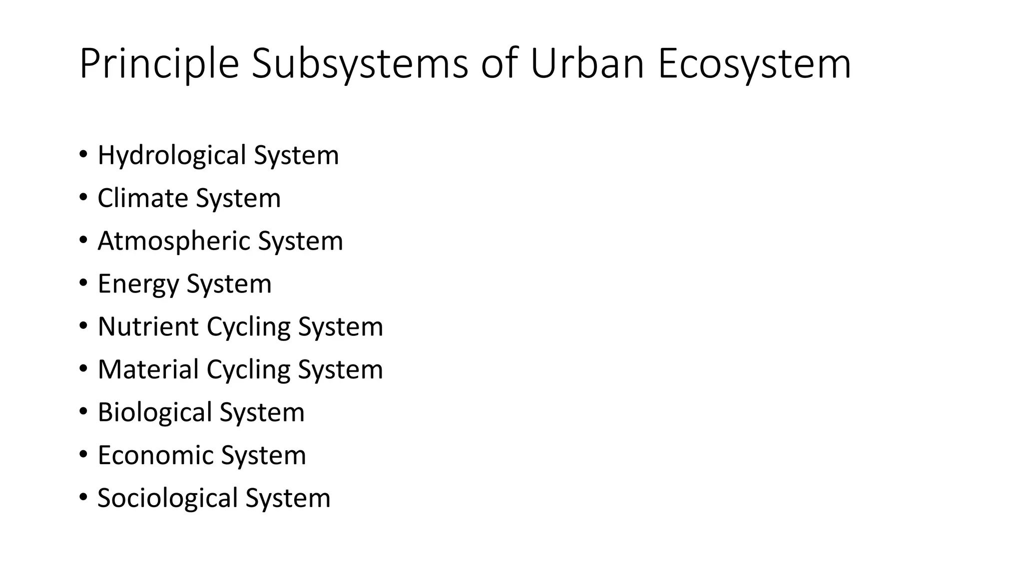 Basics of urban ecology | PDF