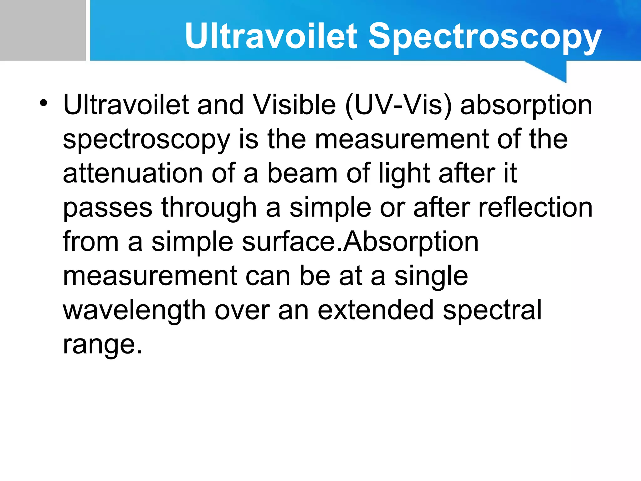 Basics of uv spectroscopy | PPT