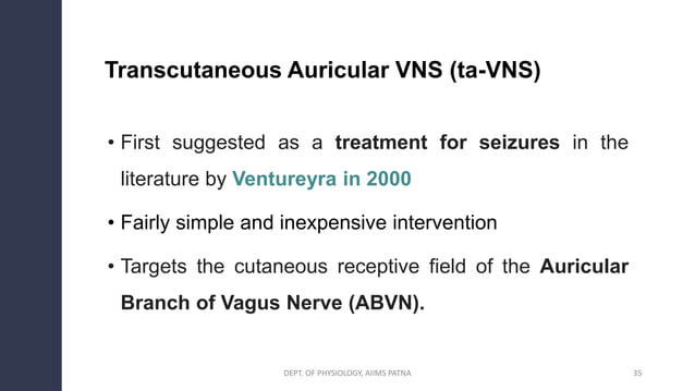 Basics of Vagal Nerve Stimulation (VNS) | PDF