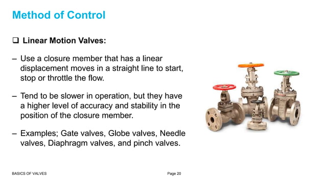 Basics of valves | PPTX