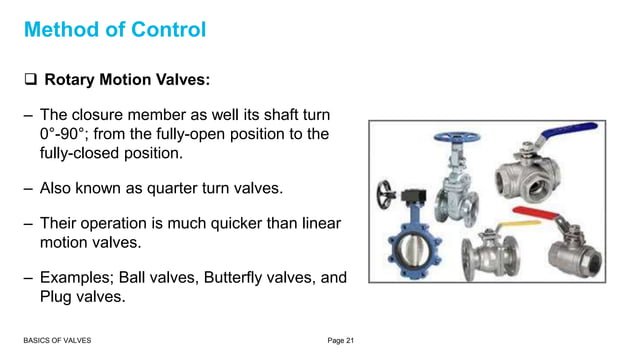 Basics of valves | PPTX