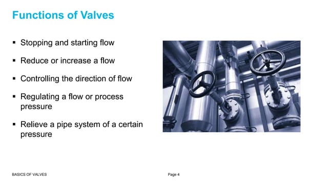 Basics of valves | PPTX