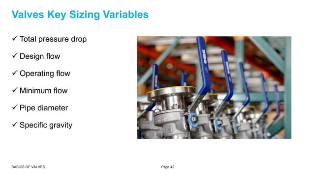 Basics of valves | PPTX