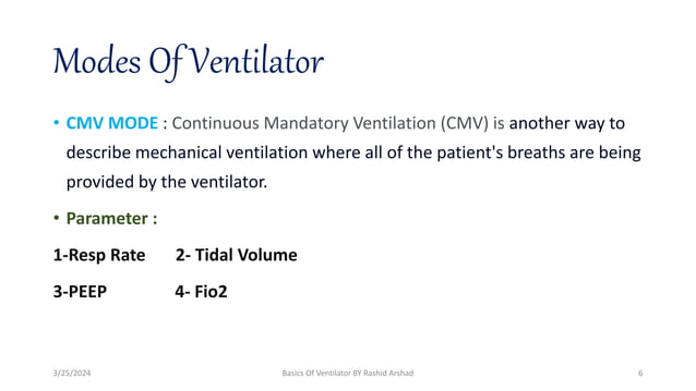 Basics of Ventilator/overview presentation.pptx