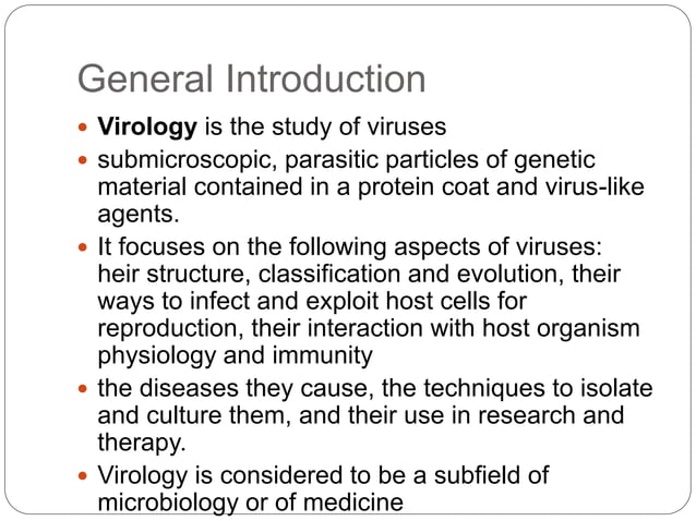 Basics of Virology.ppt................... | PPT | Infectious Diseases | Diseases and Conditions