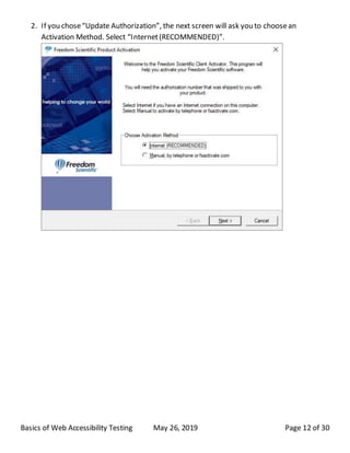 Basics of Web Accessibility Testing | DOCX