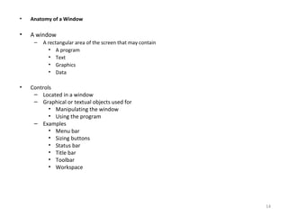 Basics of windows xp | PPT
