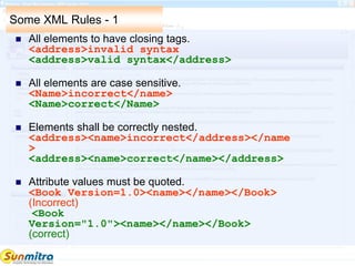 Basics of XML | PPTX