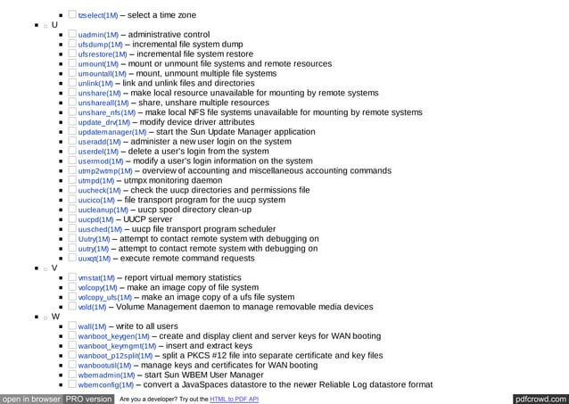 Basic solaris 10 system administration commands | PPT