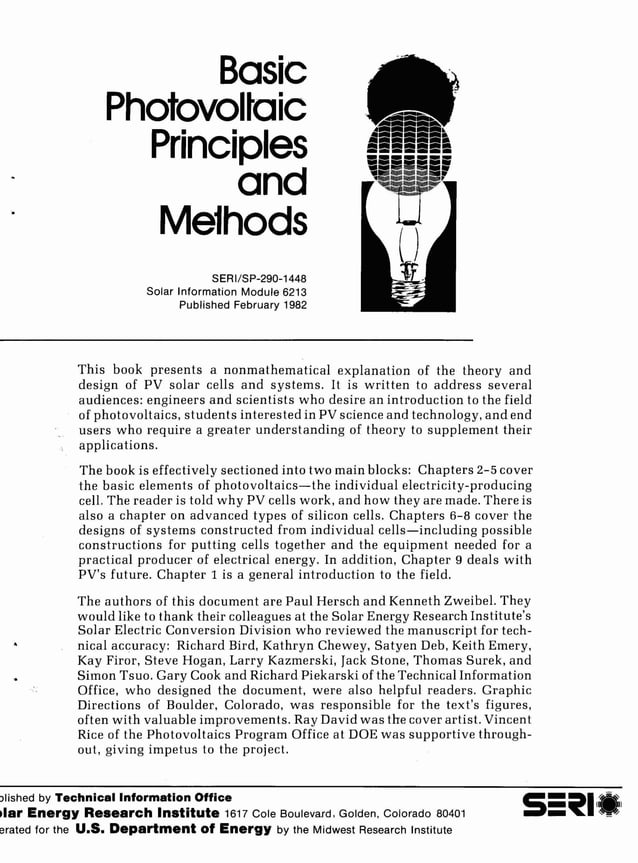 Basic Solar PV | PDF