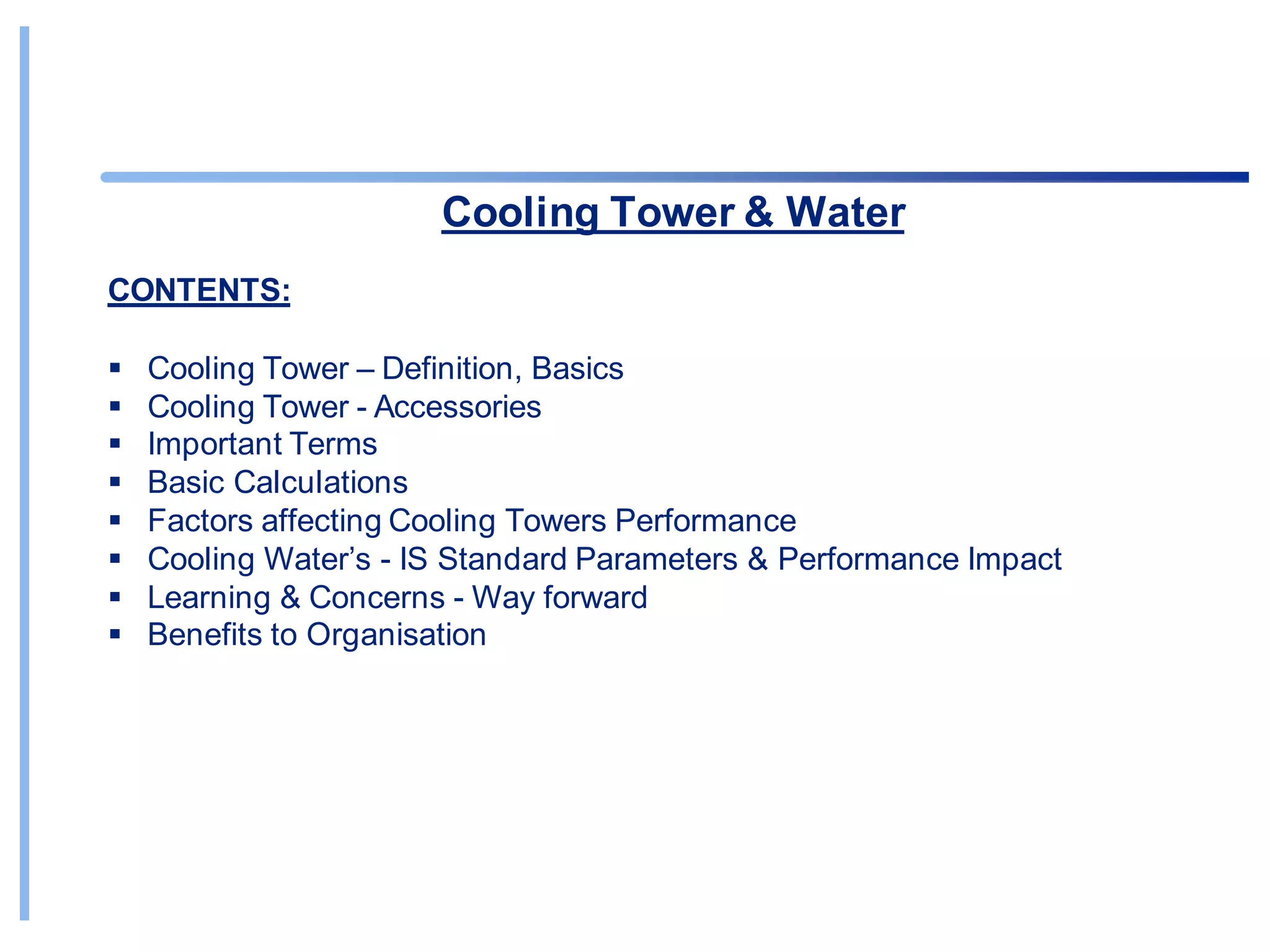 Basics on Cooling Tower & Water.pdf sana parveen | PDF