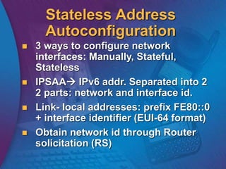 Basics on theory how to handle IPV4 & IPv6.ppt