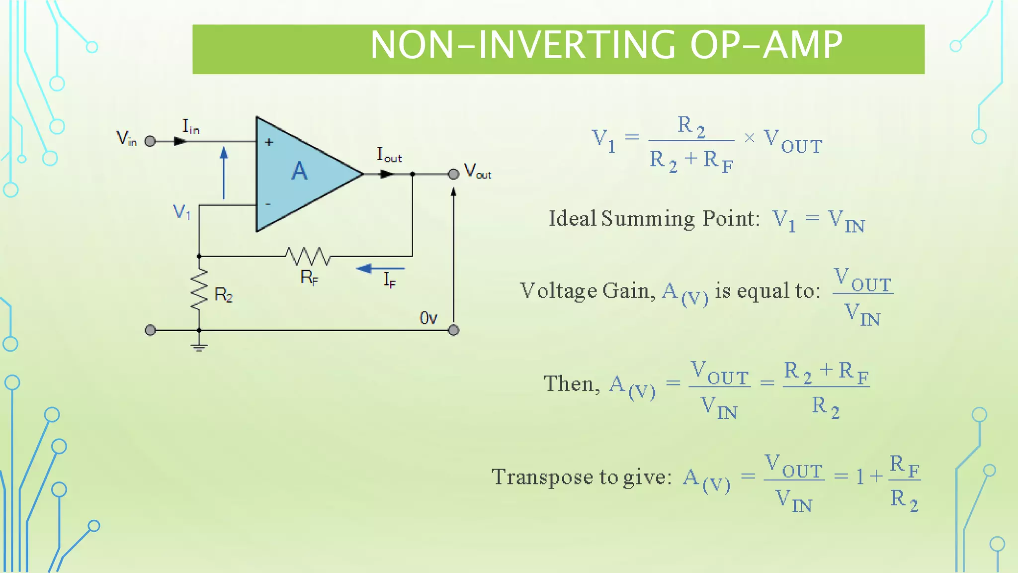 Basics on different types operational amplifier (op-amp) | PPTX