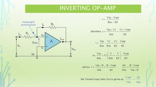 Basics on different types operational amplifier (op-amp) | PPTX