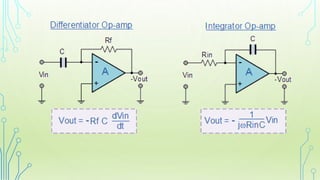 Basics on different types operational amplifier (op-amp) | PPTX