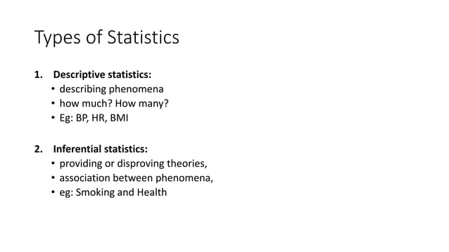 Basics on statistical data analysis | PPT