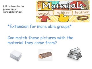 Basic sources of materials notes | PPTX