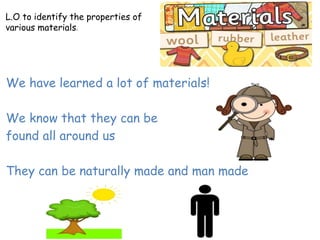 Basic sources of materials notes | PPTX