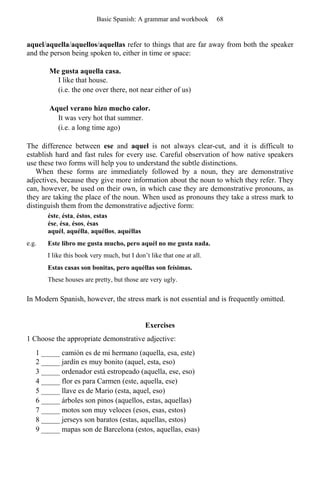 Basic spanish a grammar and workbook grammar workbooks english and ...
