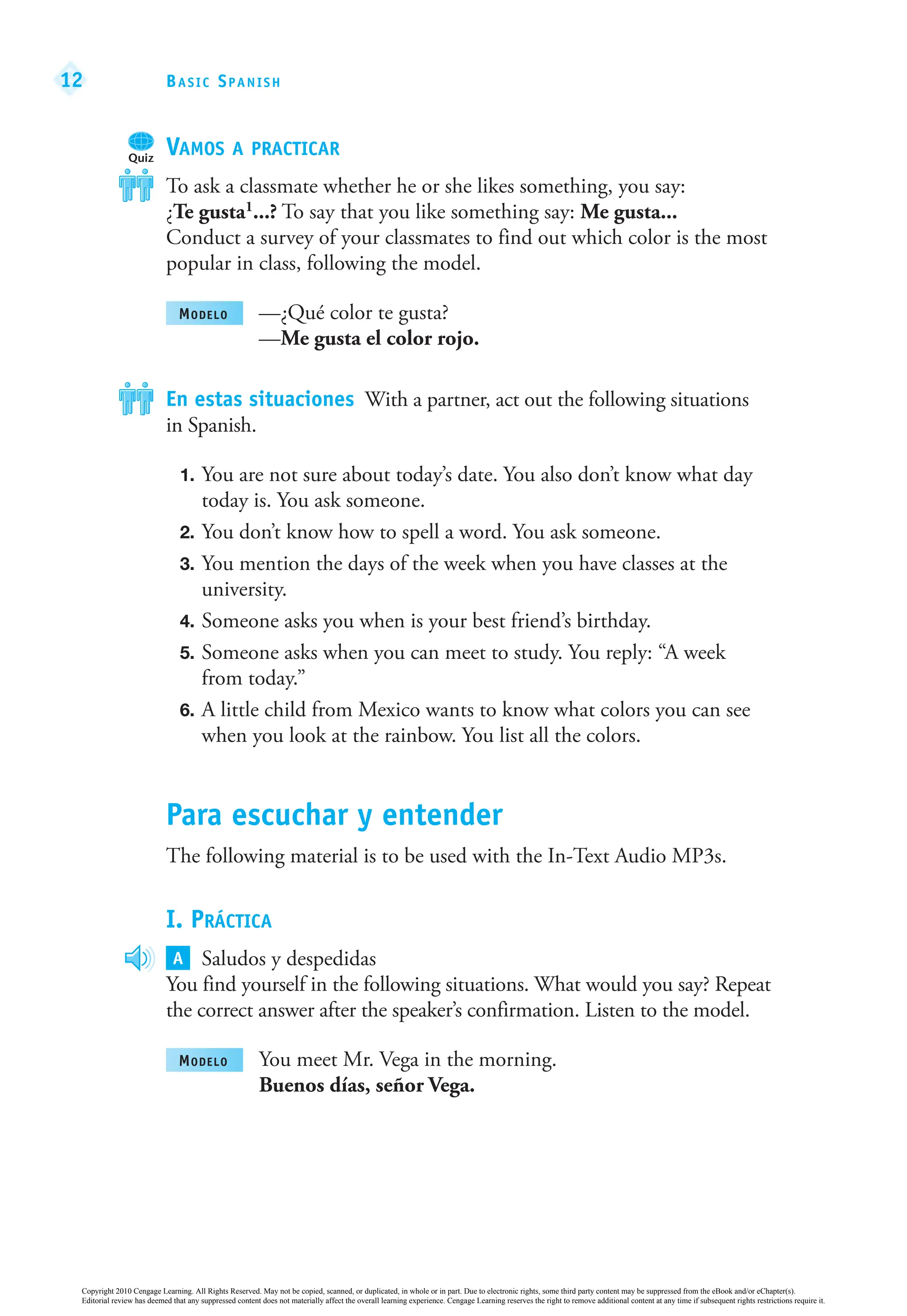 Basic_Spanish_Heinle.pdf para aprender español | PDF