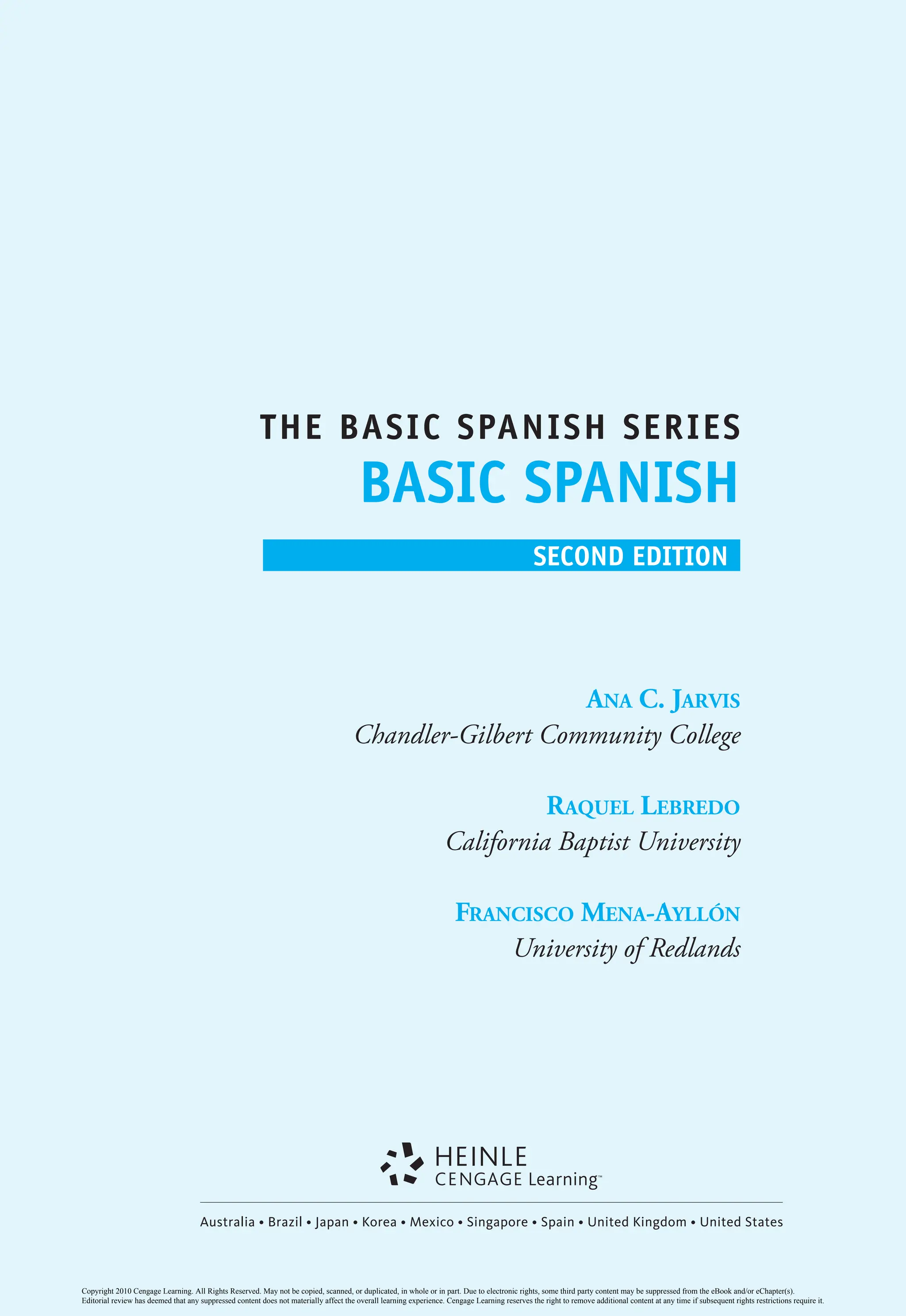 Basic_Spanish_Heinle.pdf para aprender español | PDF