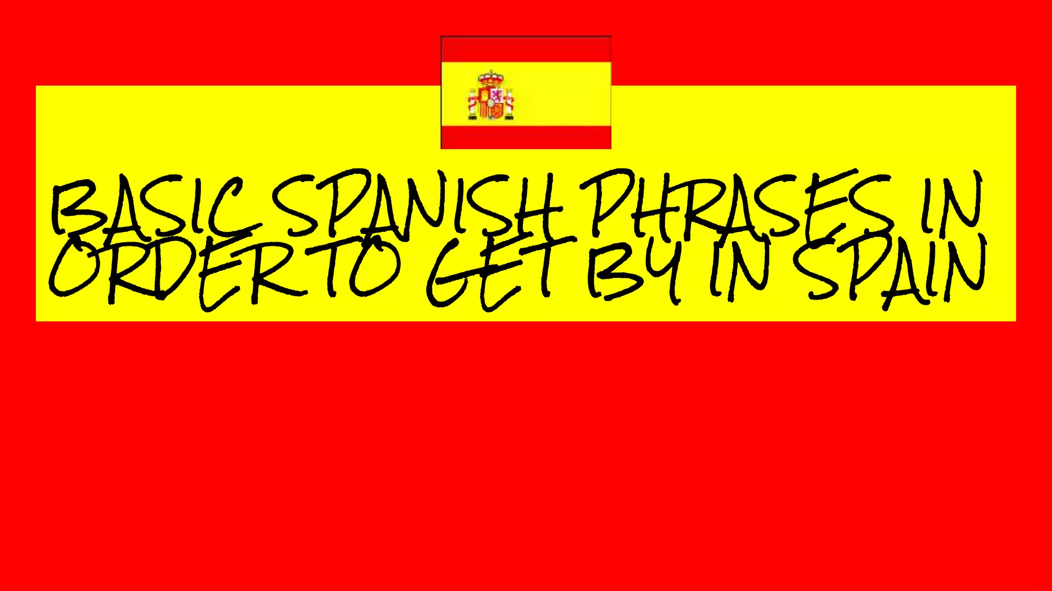 Basic spanish phrases in order to get by in Spain | PPTX